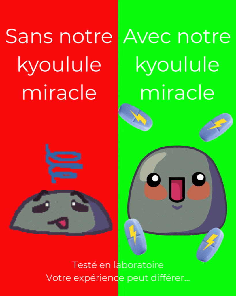La kyoulule bleue, enfin un produit qui rend tout dur